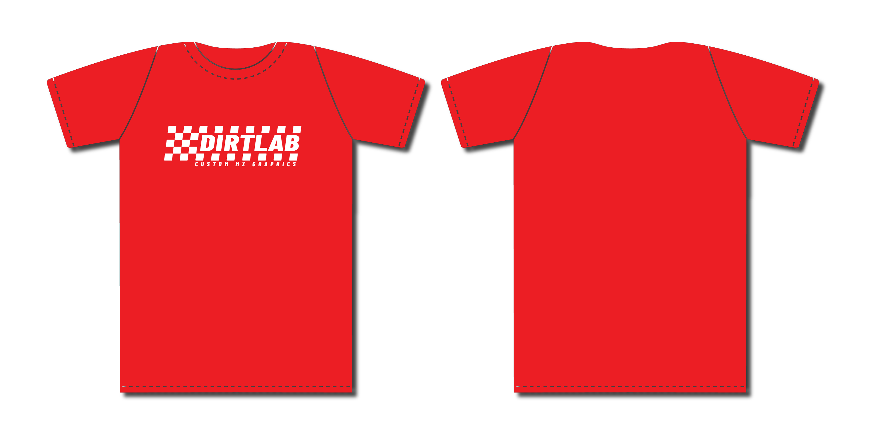 Dirtlab Red Checkered T-Shirt