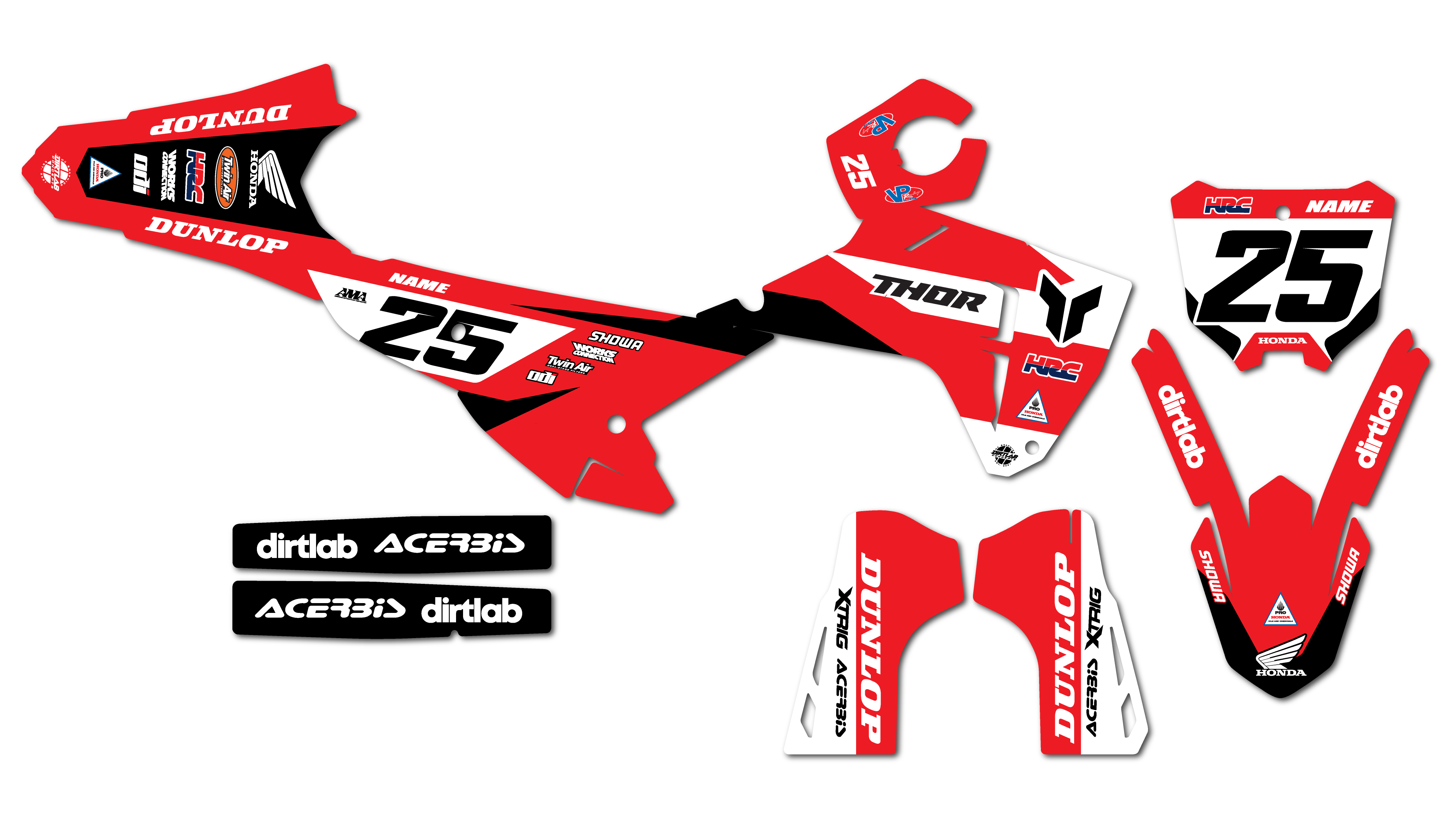 Honda Semi Custom Graphics - Dirtlab Concepts