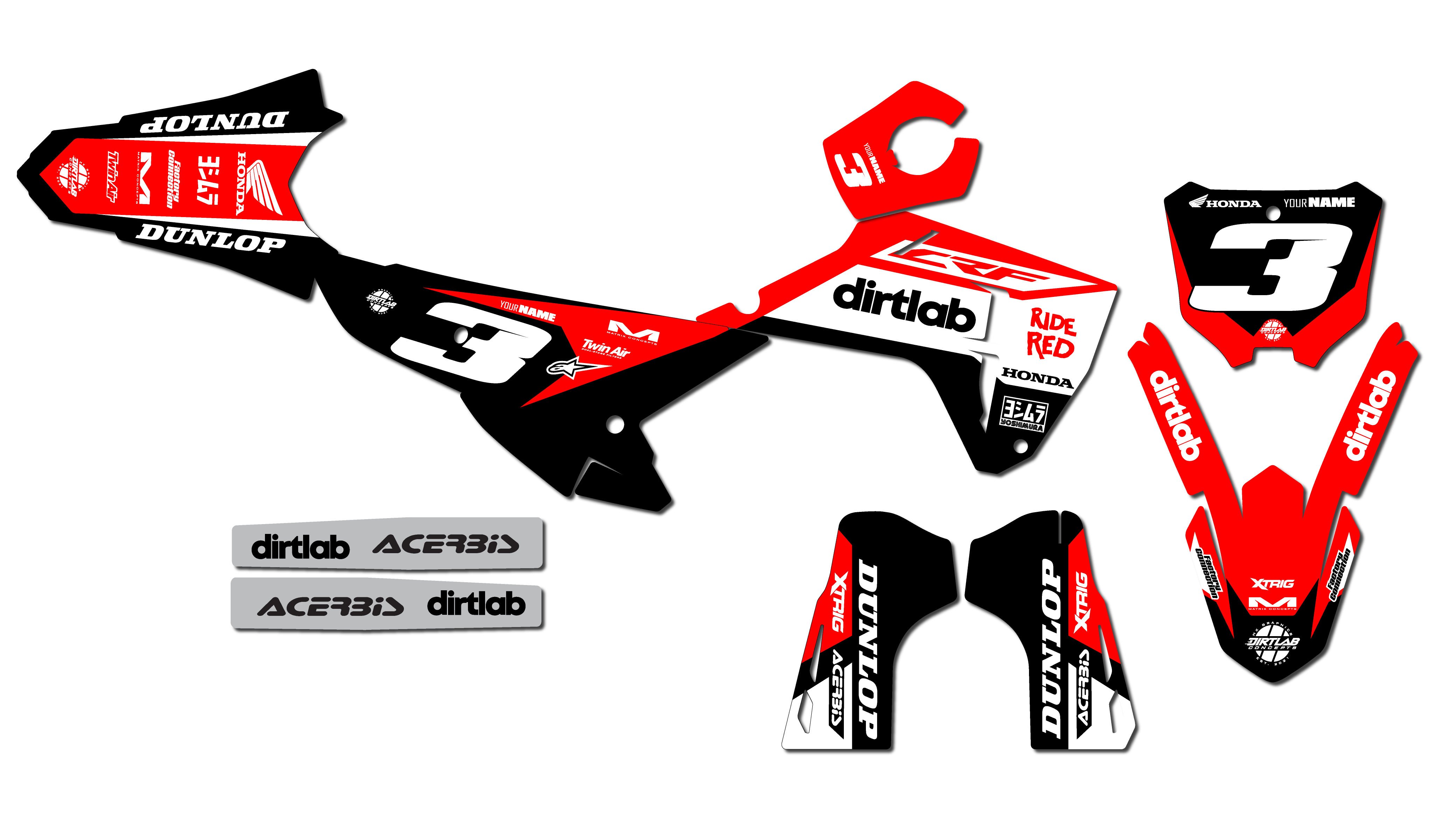 Honda Semi Custom Graphics - Dirtlab Concepts