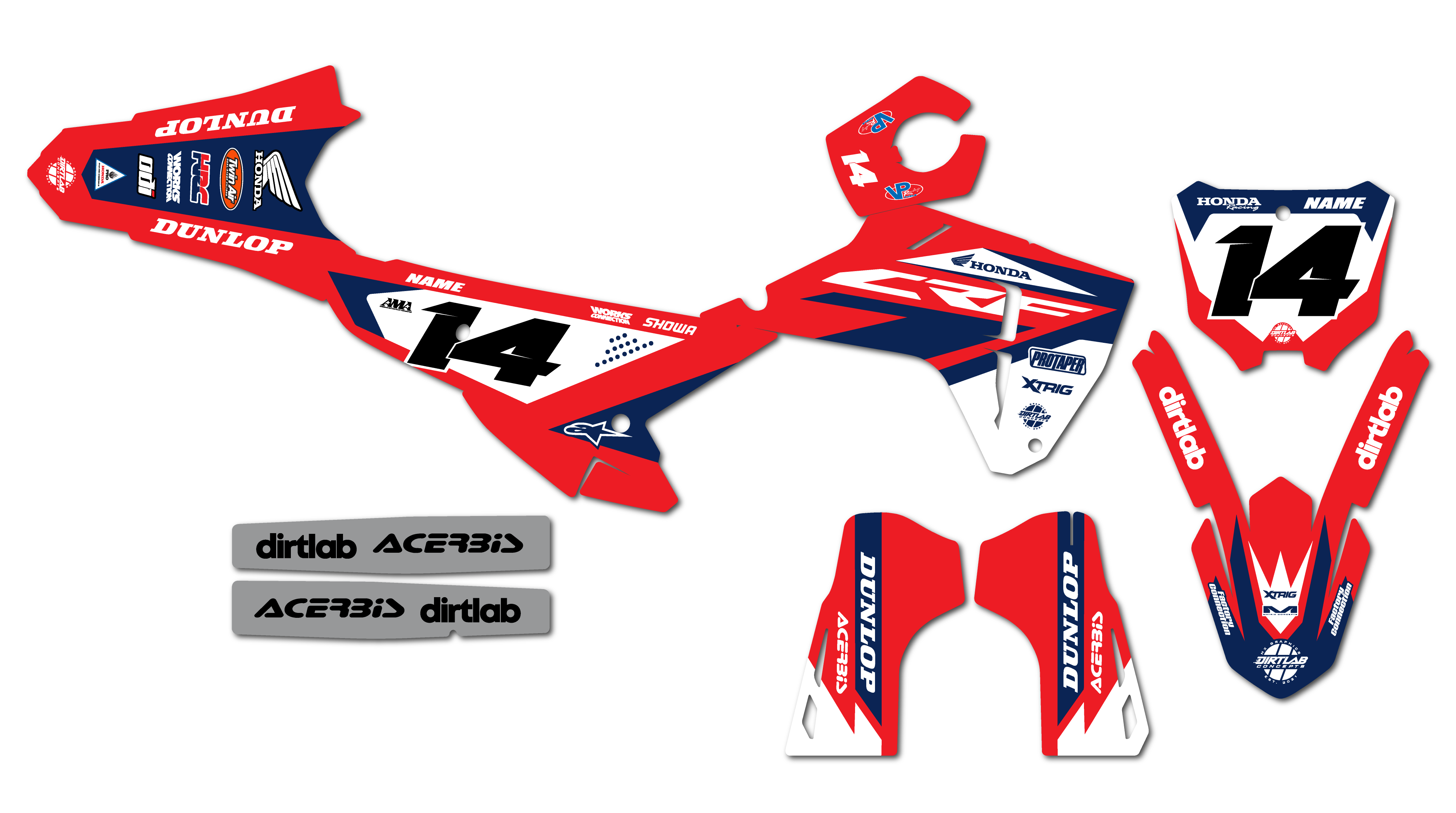 Honda Semi Custom Graphics - Dirtlab Concepts