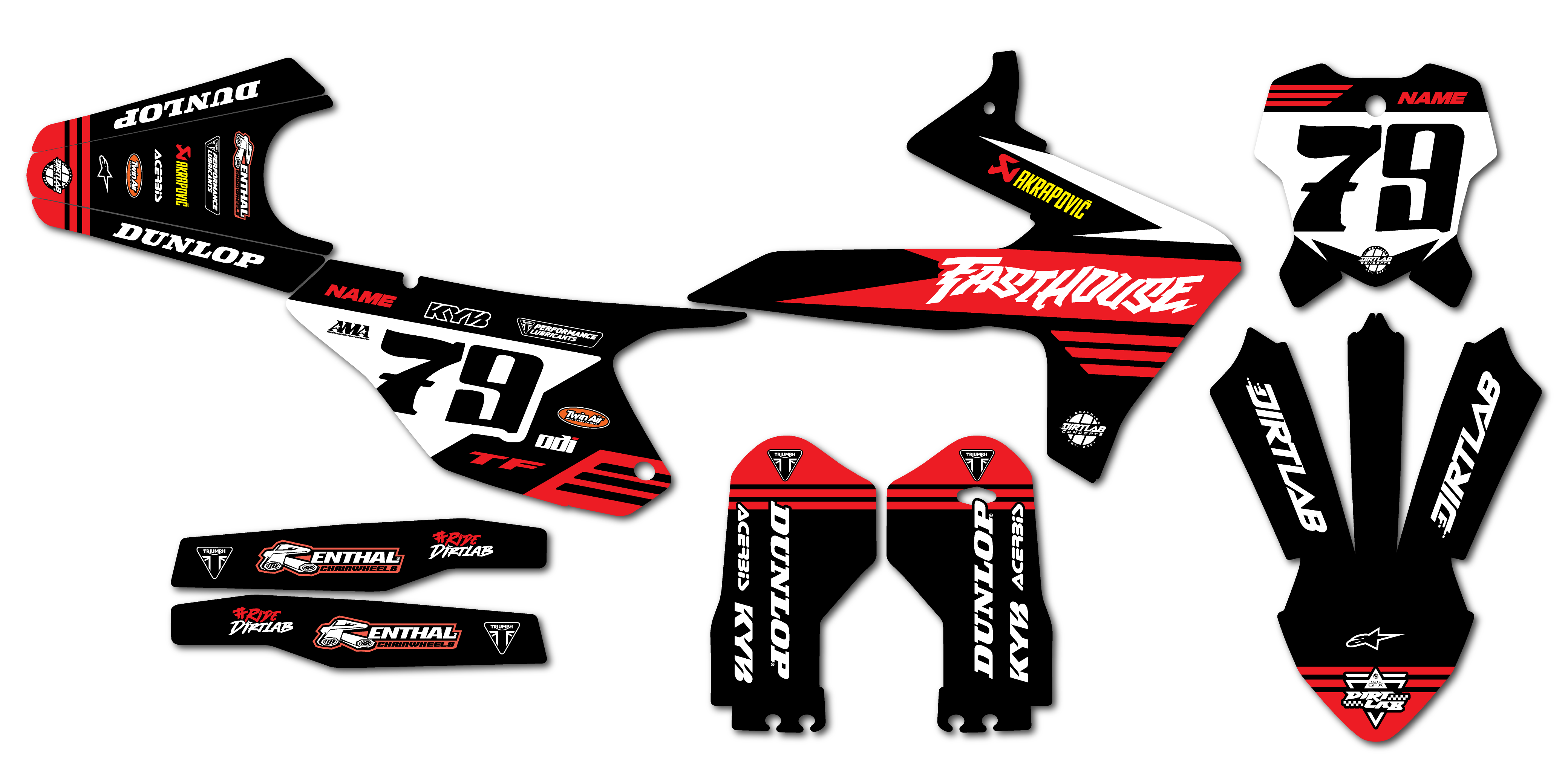 Triumph Semi Custom Graphics - Dirtlab Concepts