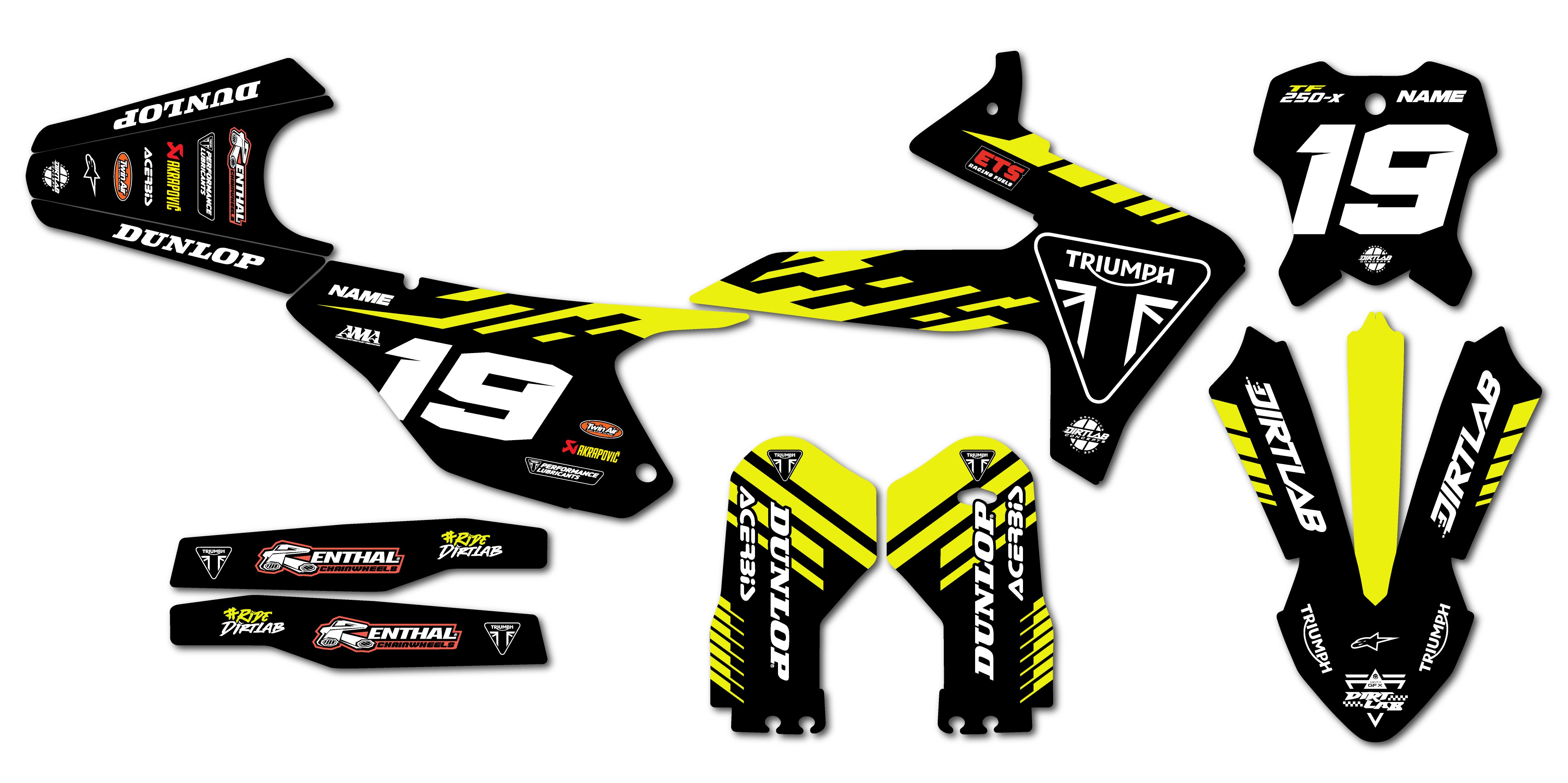 Triumph Semi Custom Graphics - Dirtlab Concepts