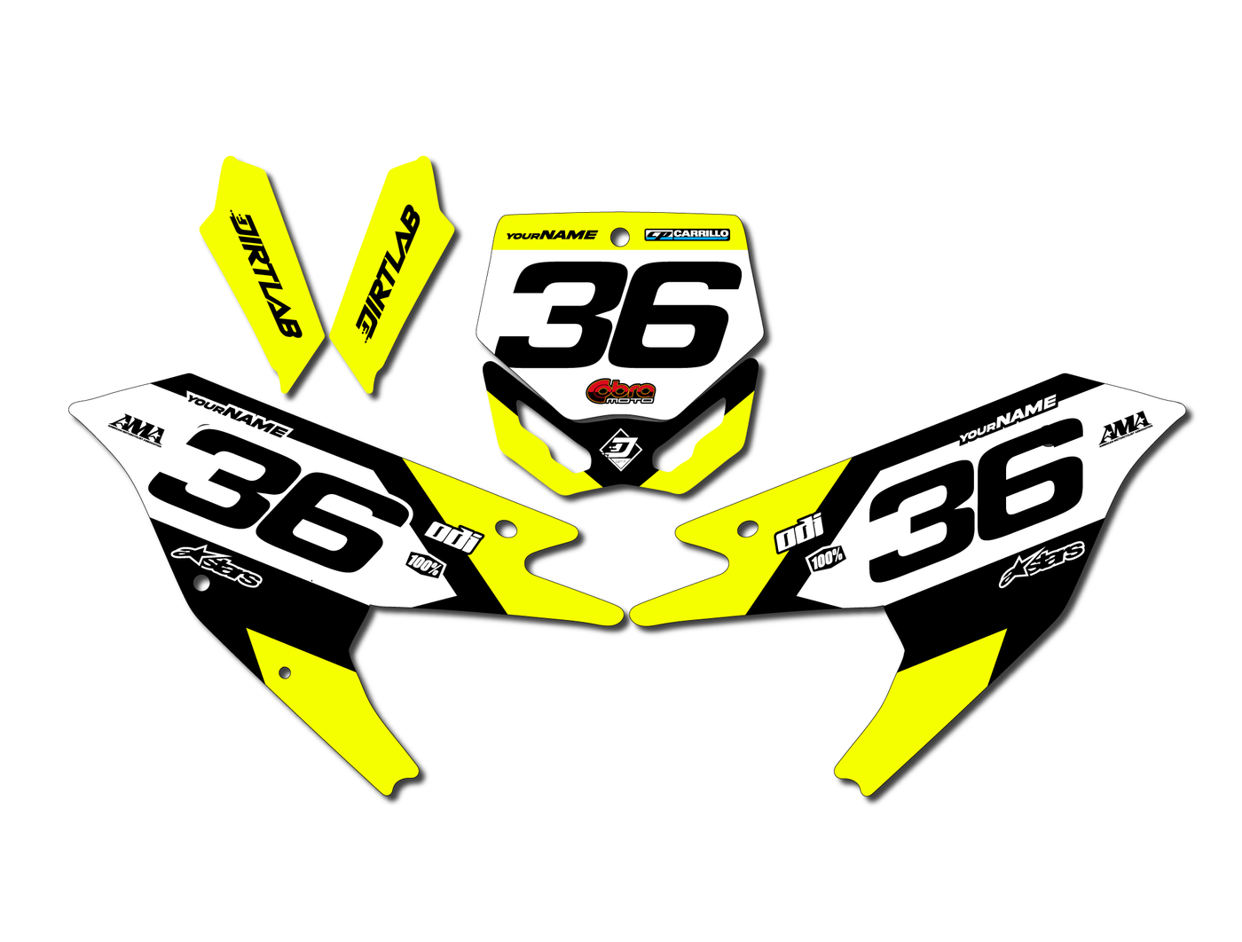 Cobra FWE Number Plate Graphics - Dirtlab Concepts