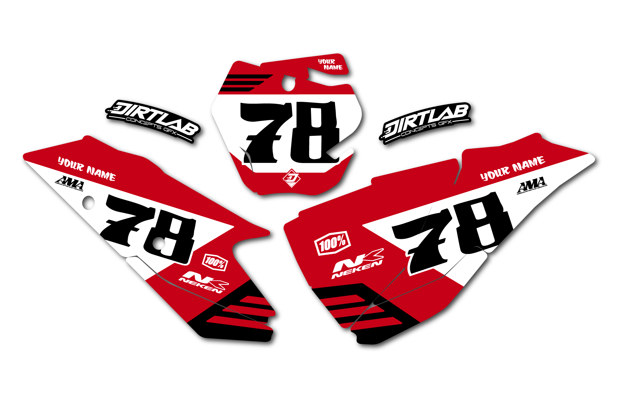 GasGas Number Plate Graphics - Dirtlab Concepts