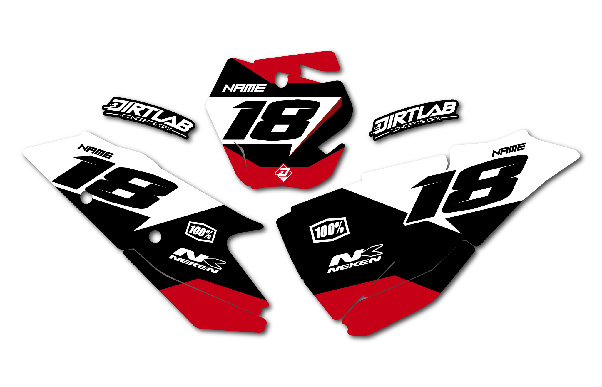 GasGas Number Plate Graphics - Dirtlab Concepts