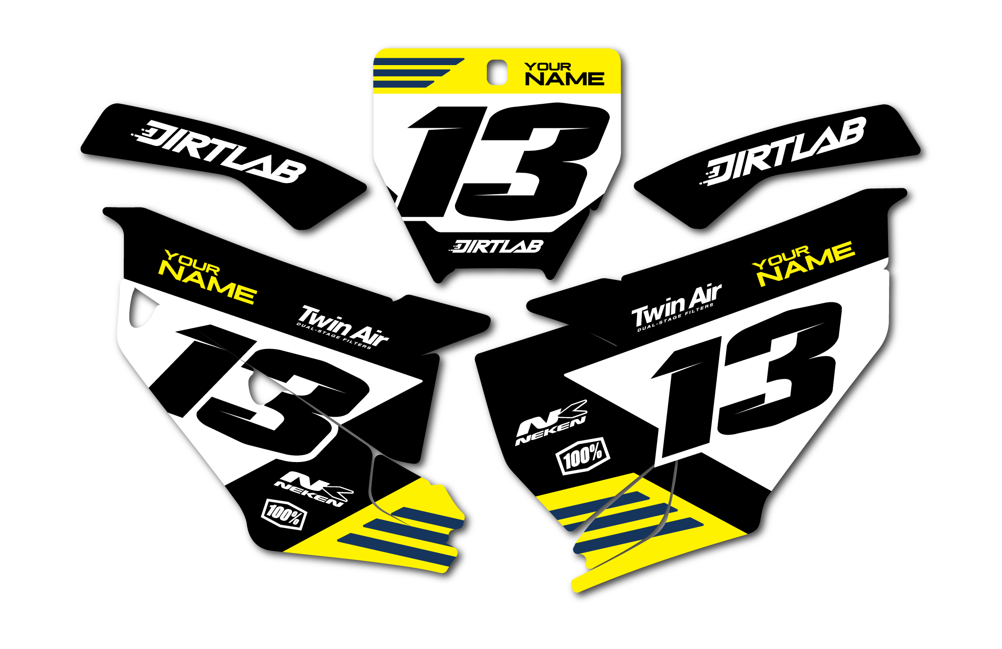 Husqvarna Number Plates - Dash Series