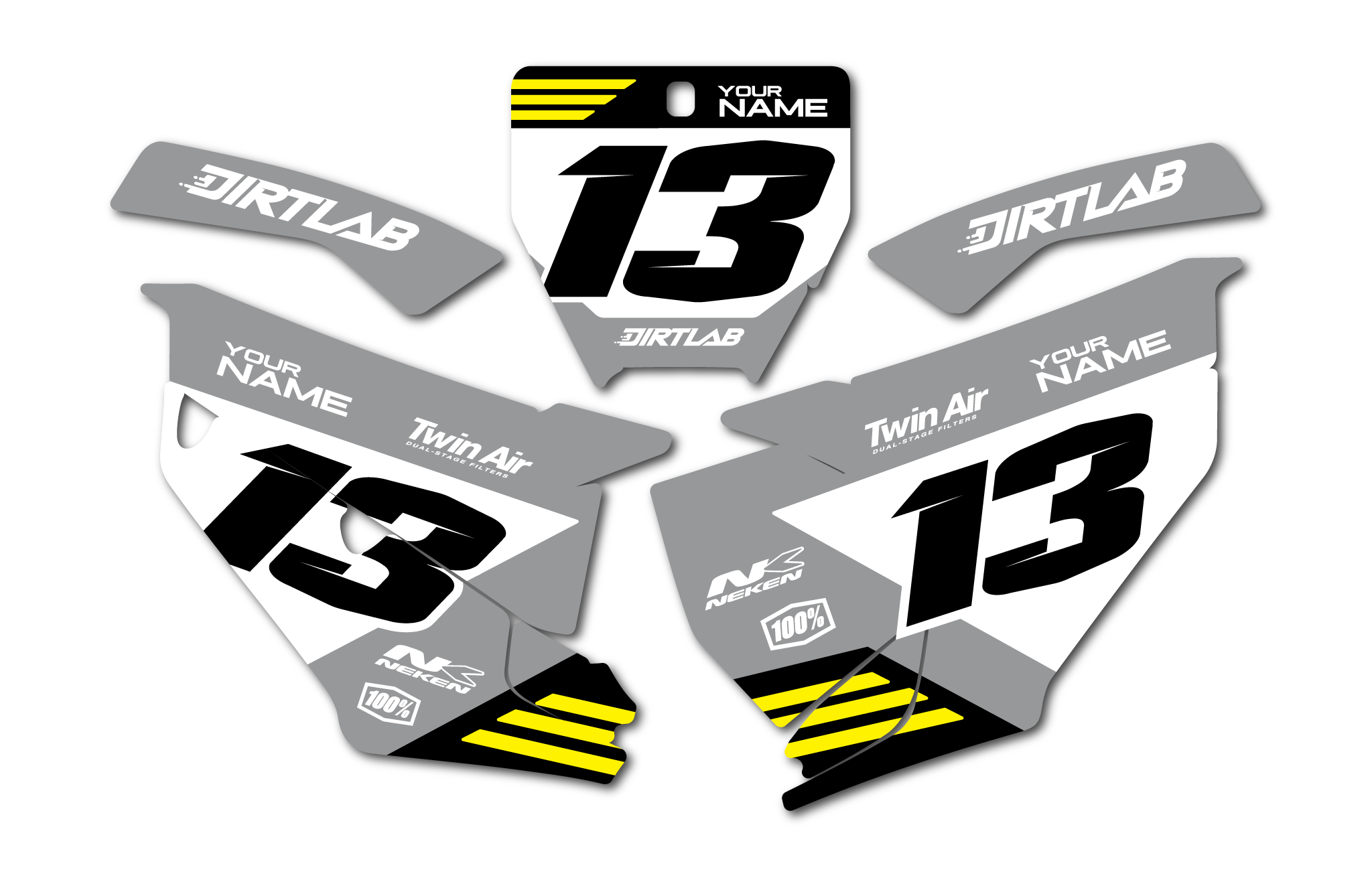 Husqvarna Number Plates - Dash Series V2