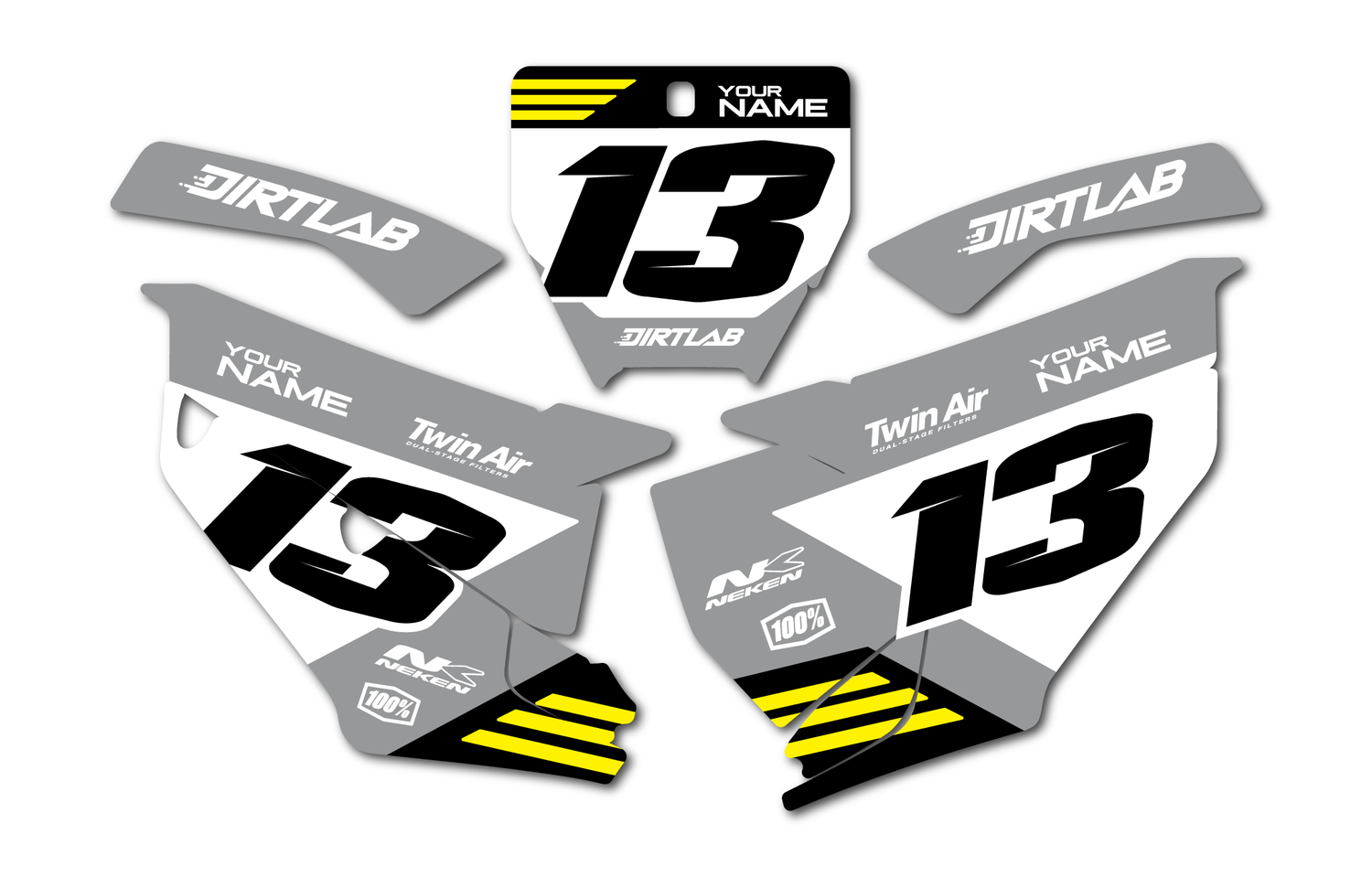 Husqvarna Number Plates - Dash Series V2