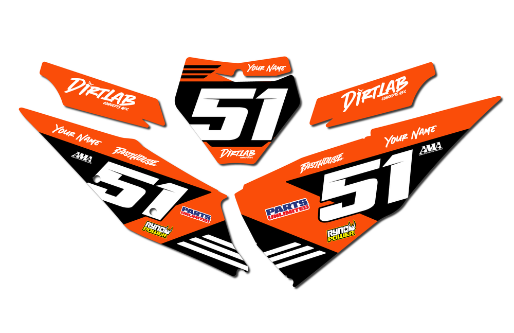 Number Plates for KTM - Dash Series