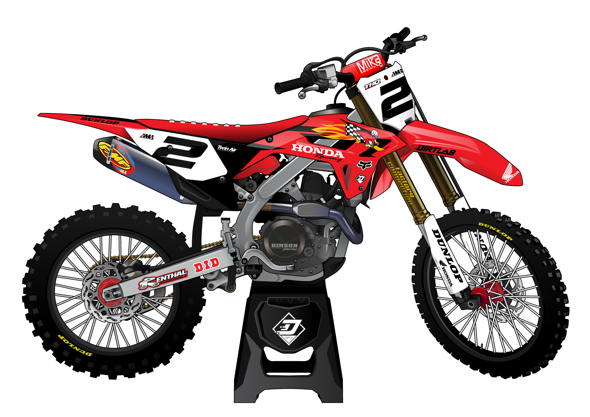 Honda Semi Custom Graphics - Dirtlab Concepts