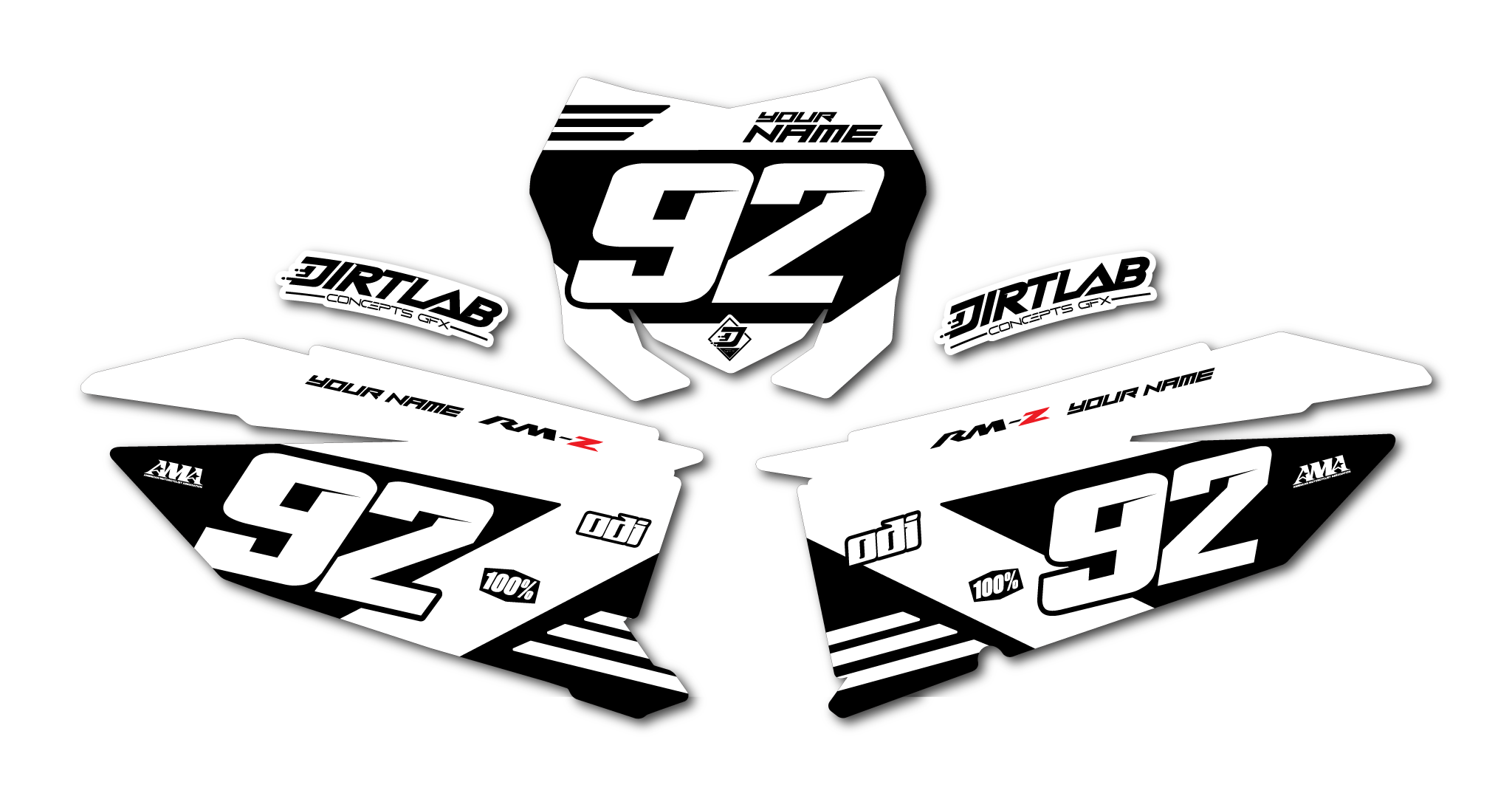 Suzuki Number Plates - Dash Series V2