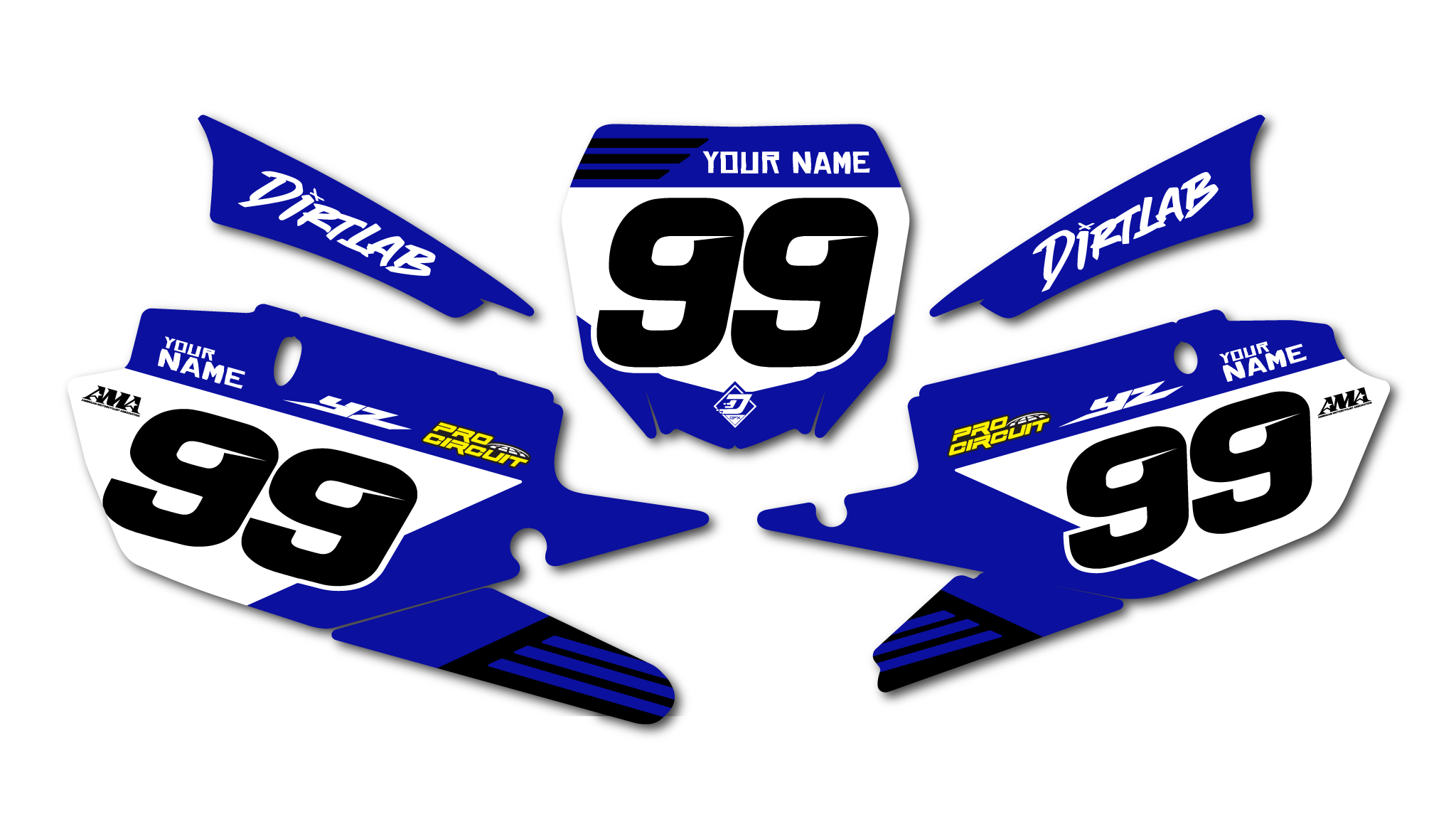 Yamaha Number Plates - Dash Series